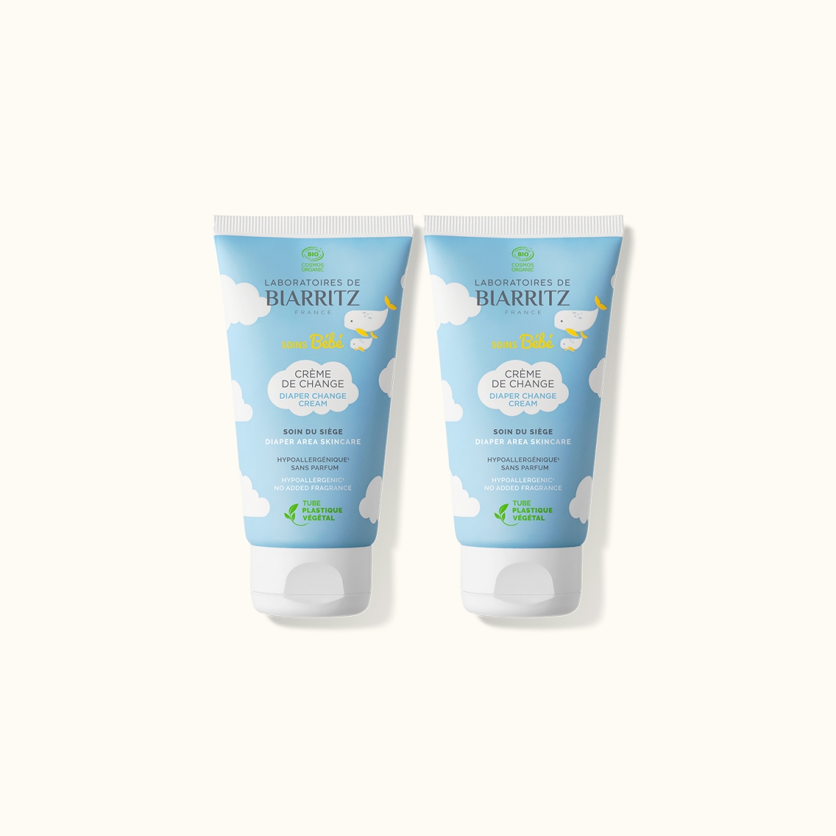 Baby Diaper Change Cream Duo 2 x 75 ml - Laboratoires de Biarritz